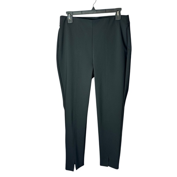 Chico's | Pants & Jumpsuits | Chicos Black Front Seam Slit Ankle Pants ...